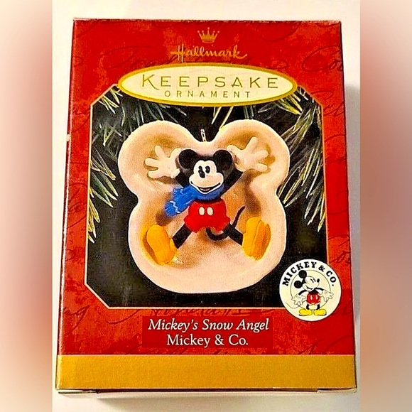 Hallmark | Holiday | Hallmark Disney Mickey Mouse Snow Angel Vintage ...